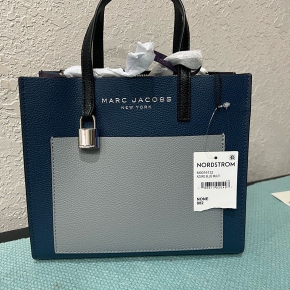Marc Jacobs | Bags | Mini Grind Colorblock Leather Tote By Marc Jacobs ...